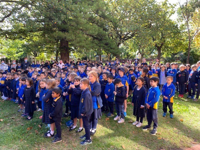 school anzac day memorial service